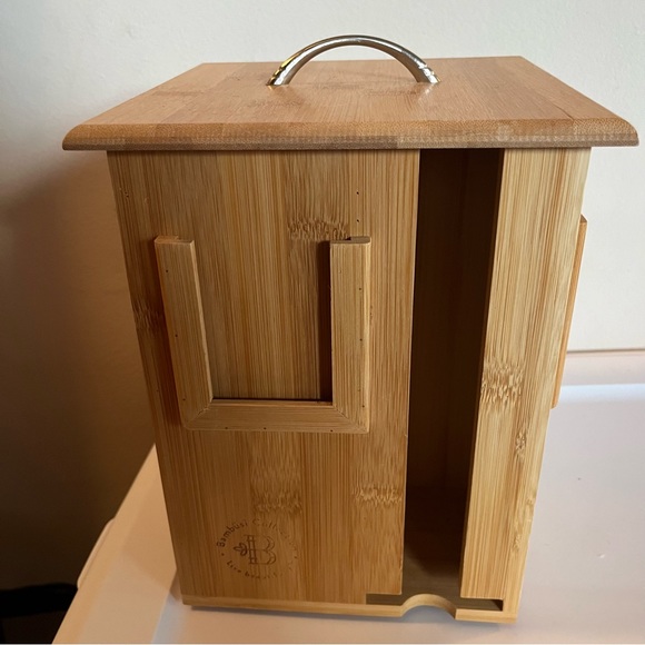 Bamusi Collection | Kitchen | Bamboo Tea Bag Holder Rotating Spinner ...
